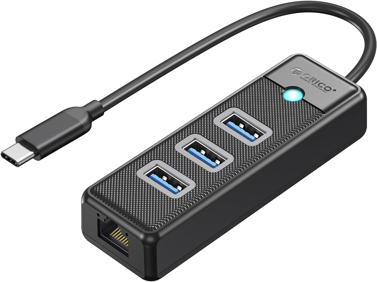 Amazon.com: ORICO USB 3.0 to Ethernet Adapter, 4-in-1 USB 3.0 Hub with ...