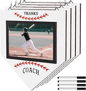 Amazon.com - ZhowHoHo 4 Set Baseball Thanks Coach Picture Frames with ...