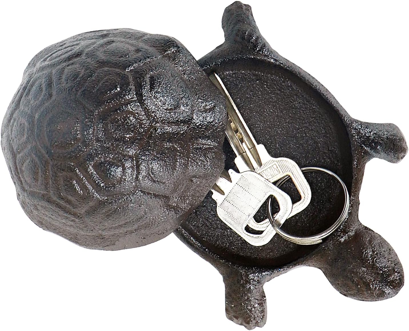 Amazon.com: Cast Iron Turtle Key Hider Stone Garden Decoration, Hide A ...