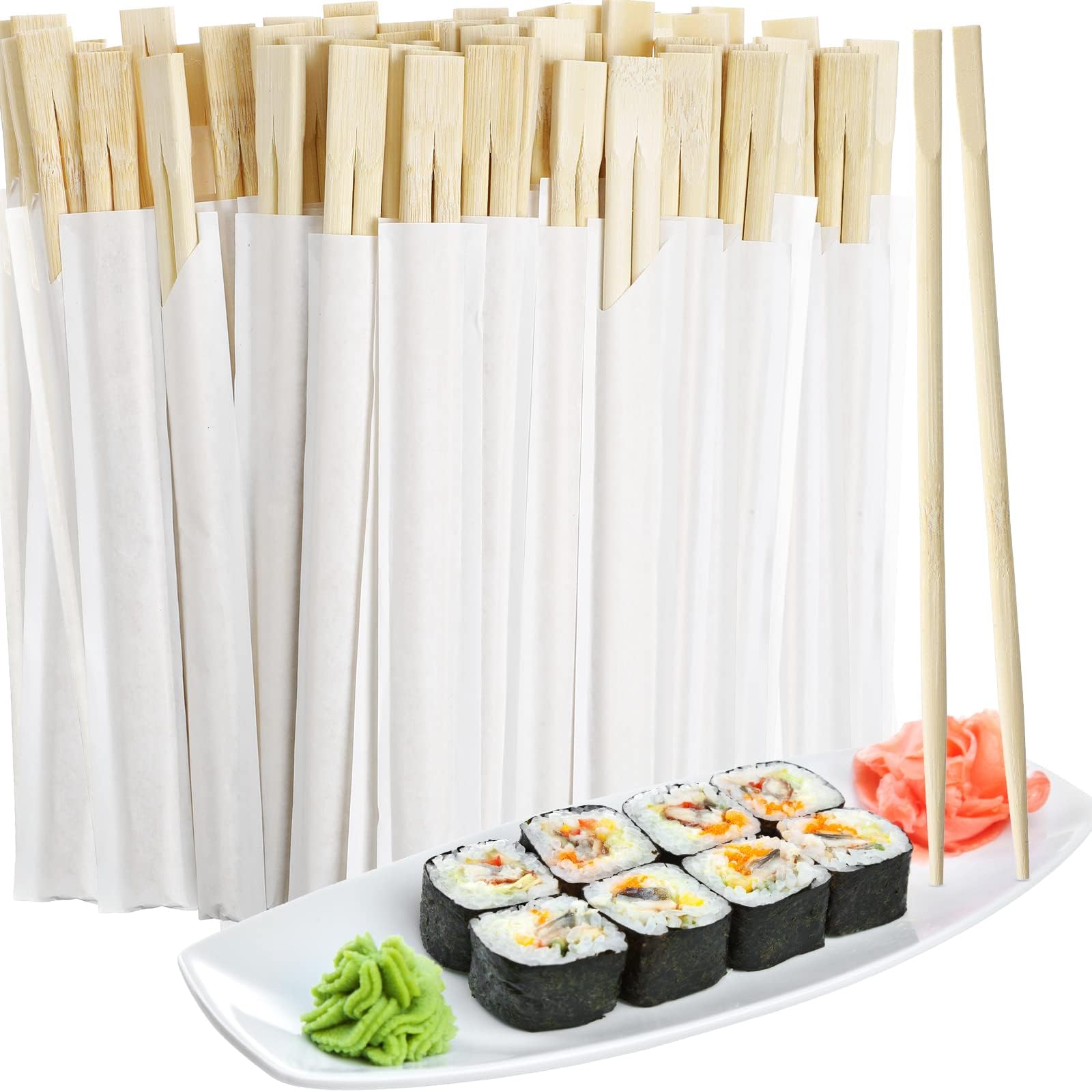 Amazon.com: UEJYWUY 600 Pairs 8 Inch Disposable Chopsticks, 20cm ...