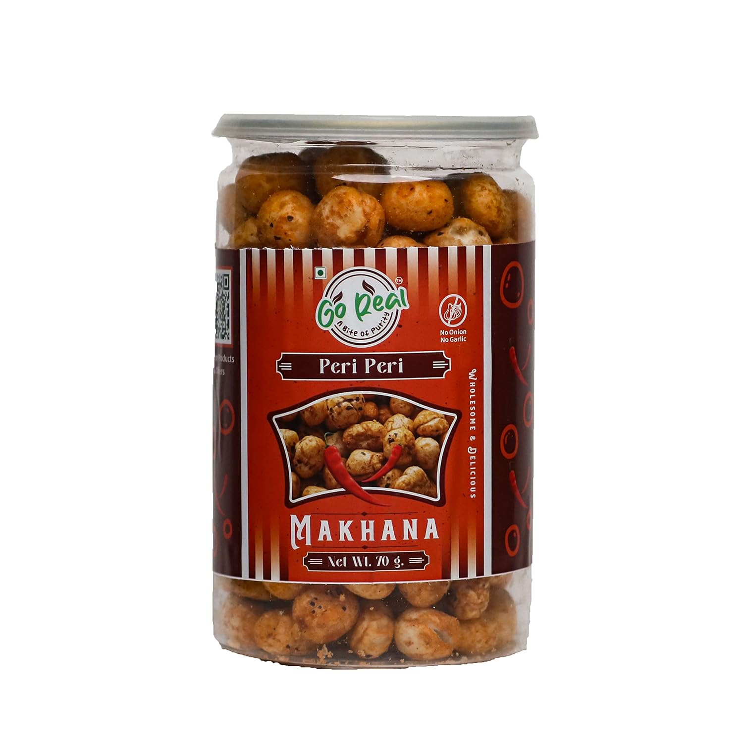Go Real Premium flavour (Peri-Peri) Fox Nuts (Phool Makhana) Lotus Seed ...