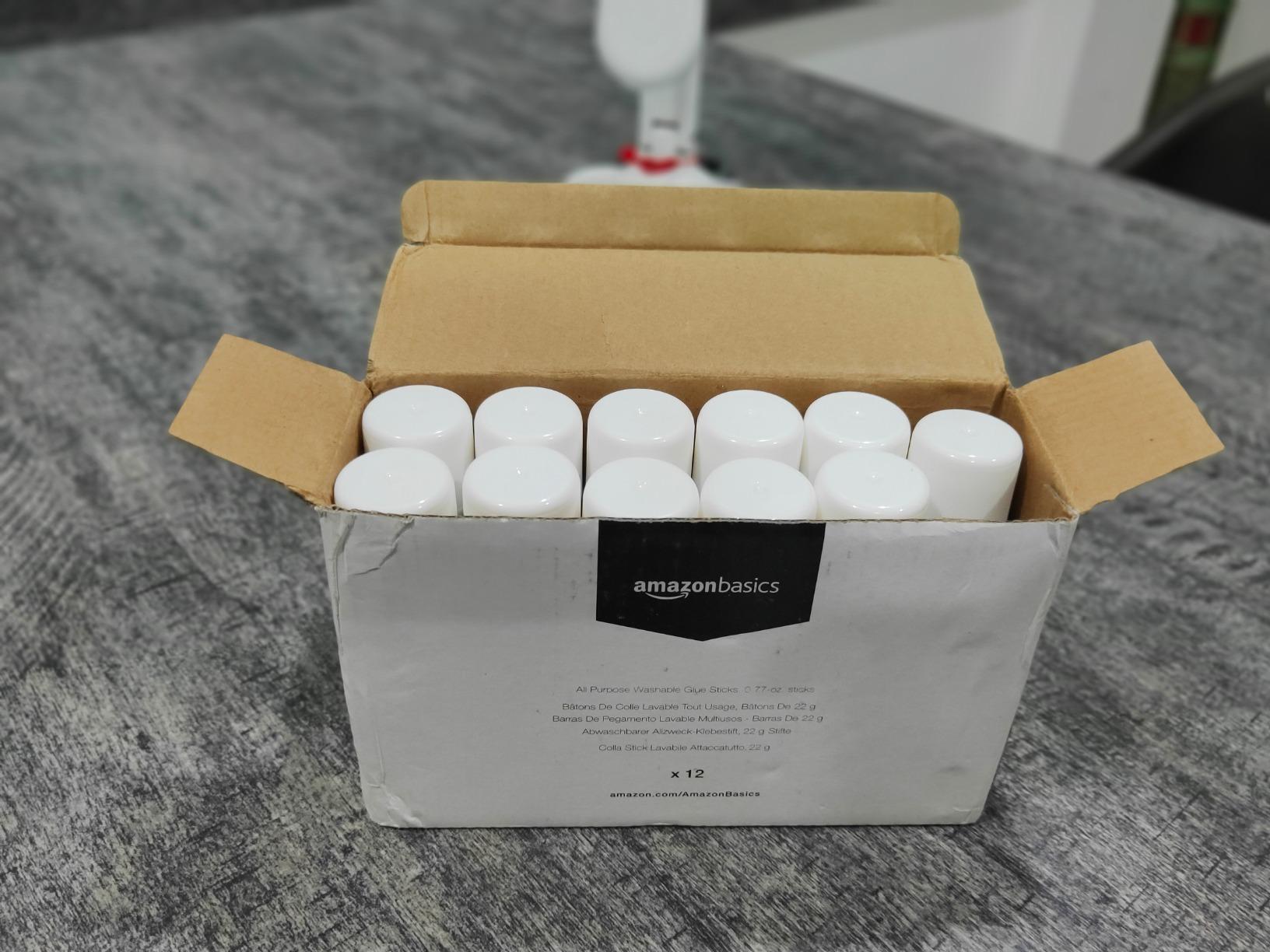 amazon basics All Purpose Washable Glue Sticks, 12 Pack, 21.8 Gram ...