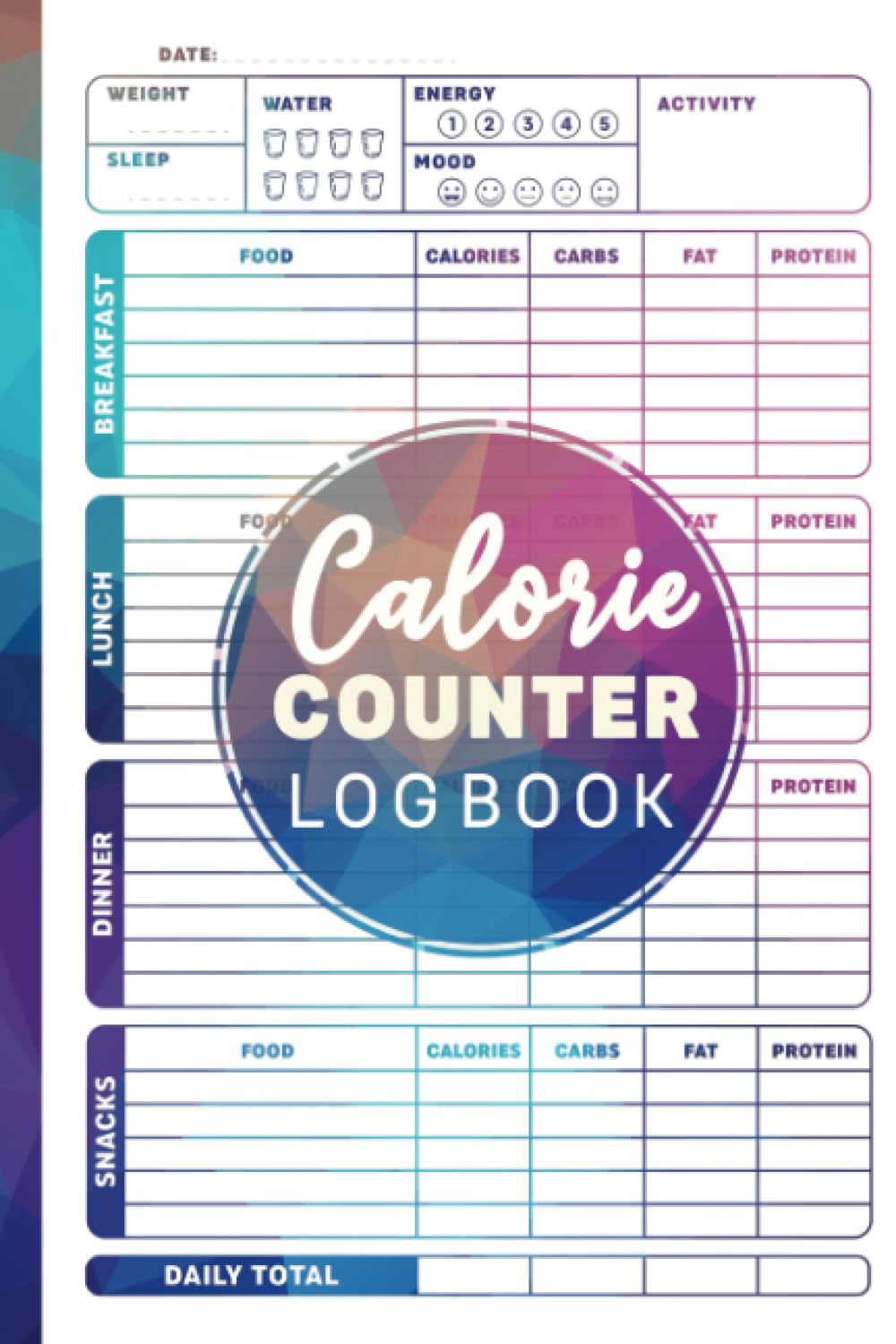 Calorie Counter Log Book: Nutrition Calorie intake tracker - Simple ...