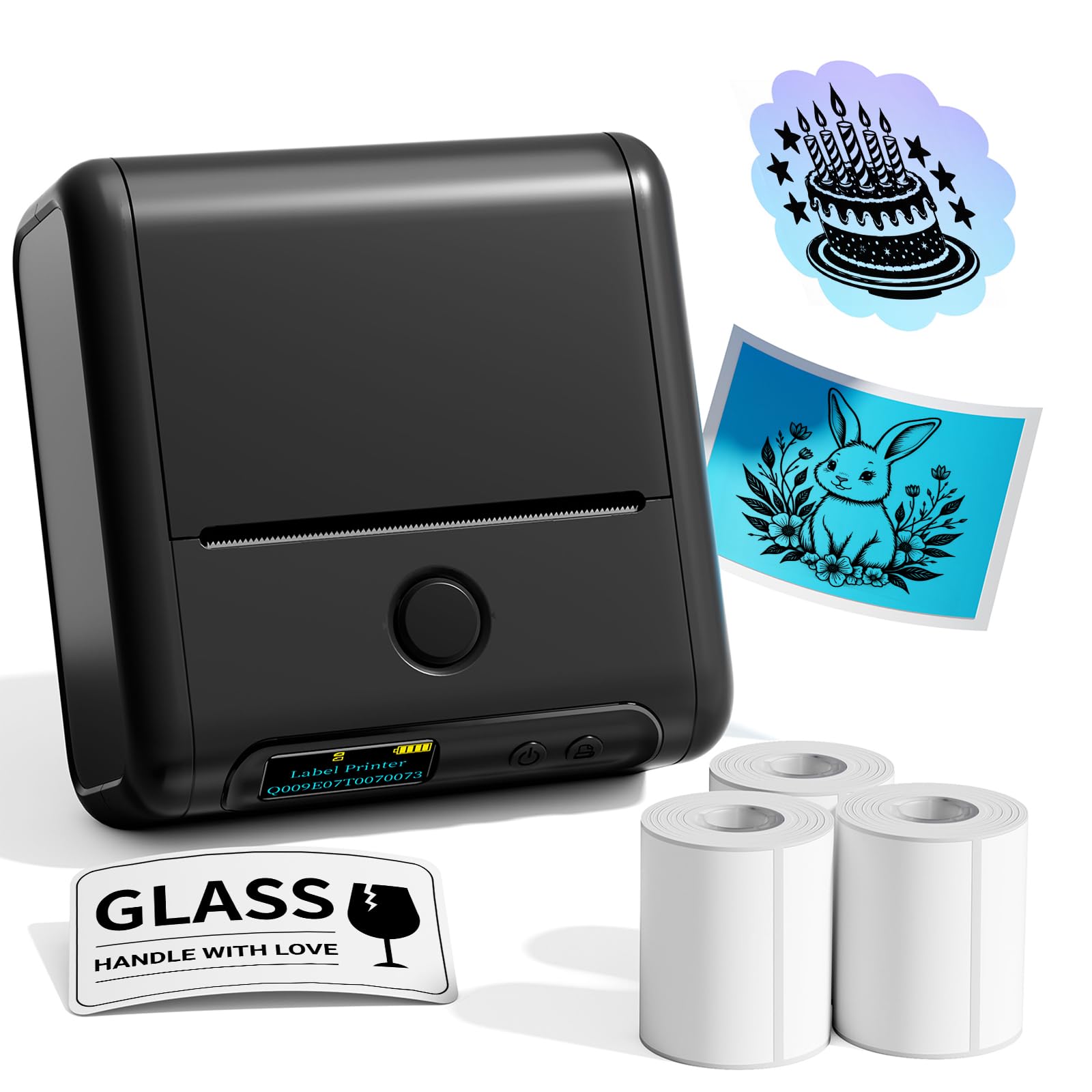 Snapklik.com : Memoqueen M200 Bluetooth Label Maker, Portable Label ...