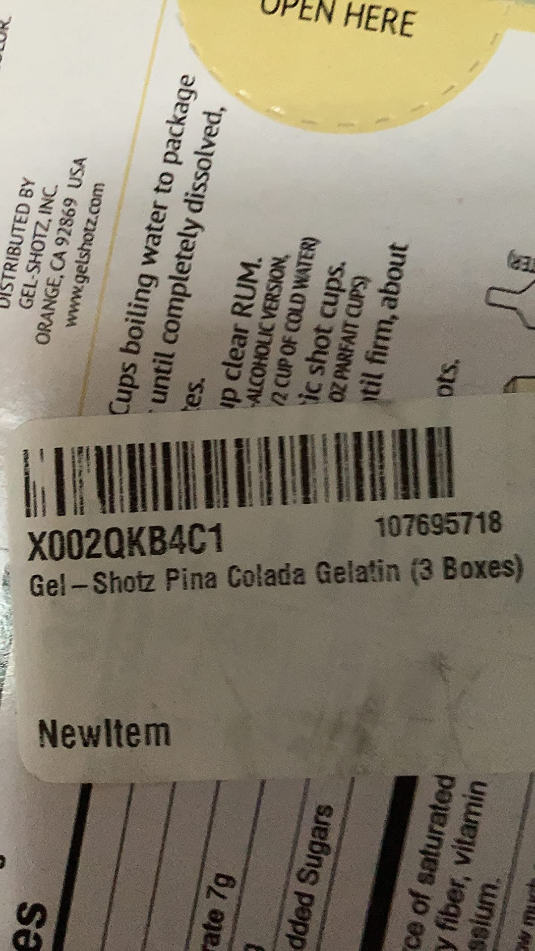 Amazon.com : Gel-Shotz Margarita Gelatin (3-Boxes) - Tropical Delight ...