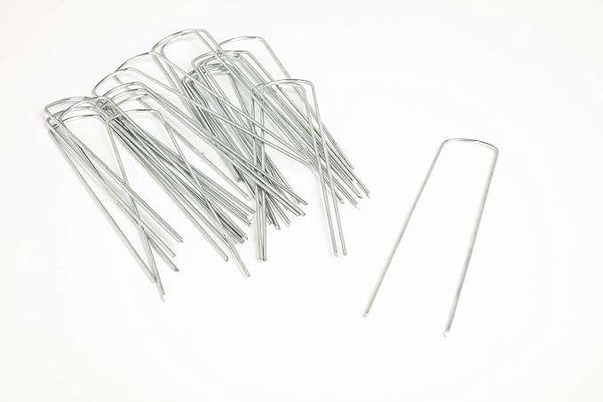 Amazon.com: Garden Armor Landscape Pins (50 Count) - Galvanized Heavy ...