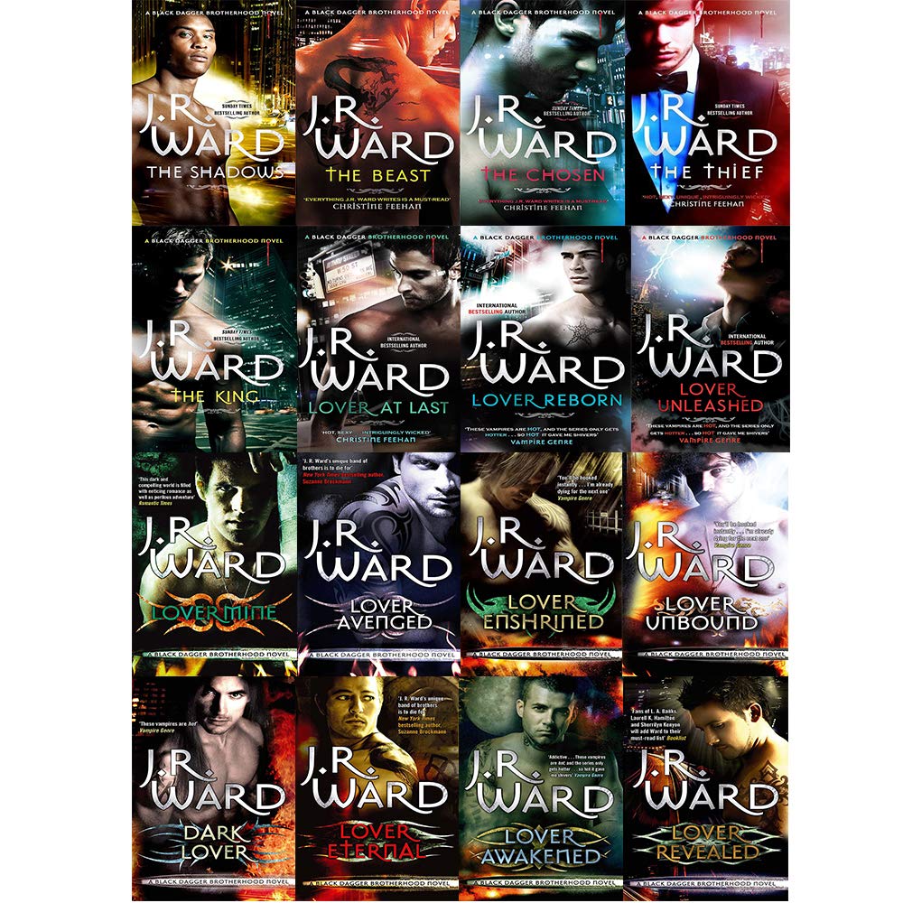 Black Dagger Brotherhood Series J.R.Ward 16 Books Collection Set Books ...
