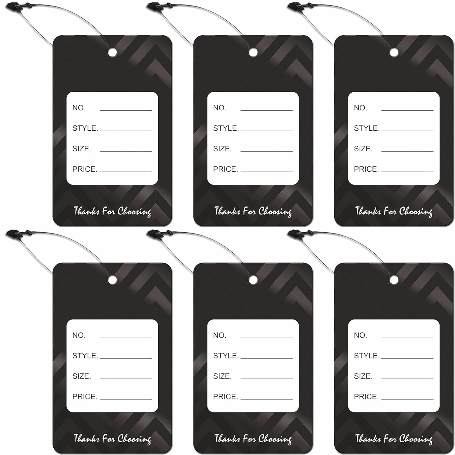 DEEPTAGS Paper Price MRP Tag Labels with Black Loop Pins, 300 PCS ...
