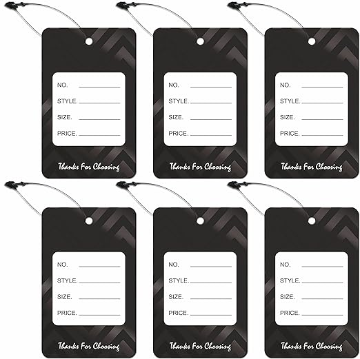DEEPTAGS Paper Price MRP Tag Labels with Black Loop Pins, 300 PCS ...