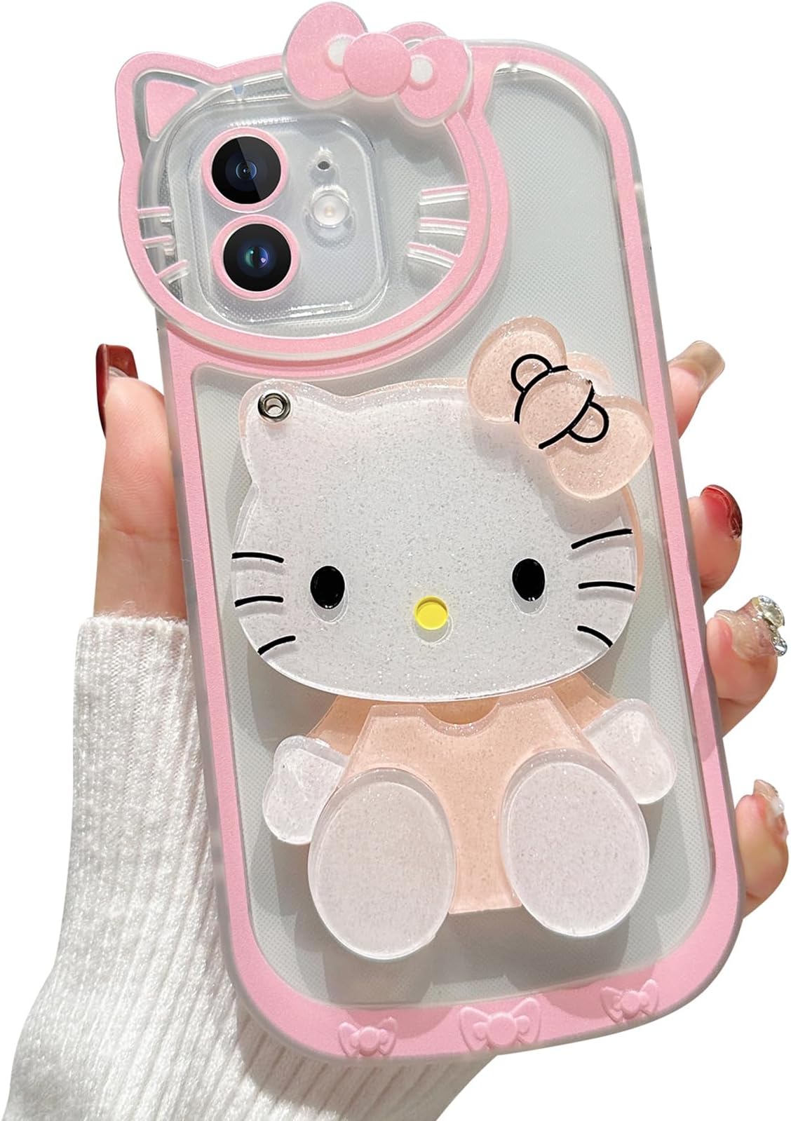 Amazon.com: iPhone 12 mini Hello Kitty Character Front and Back Case ...