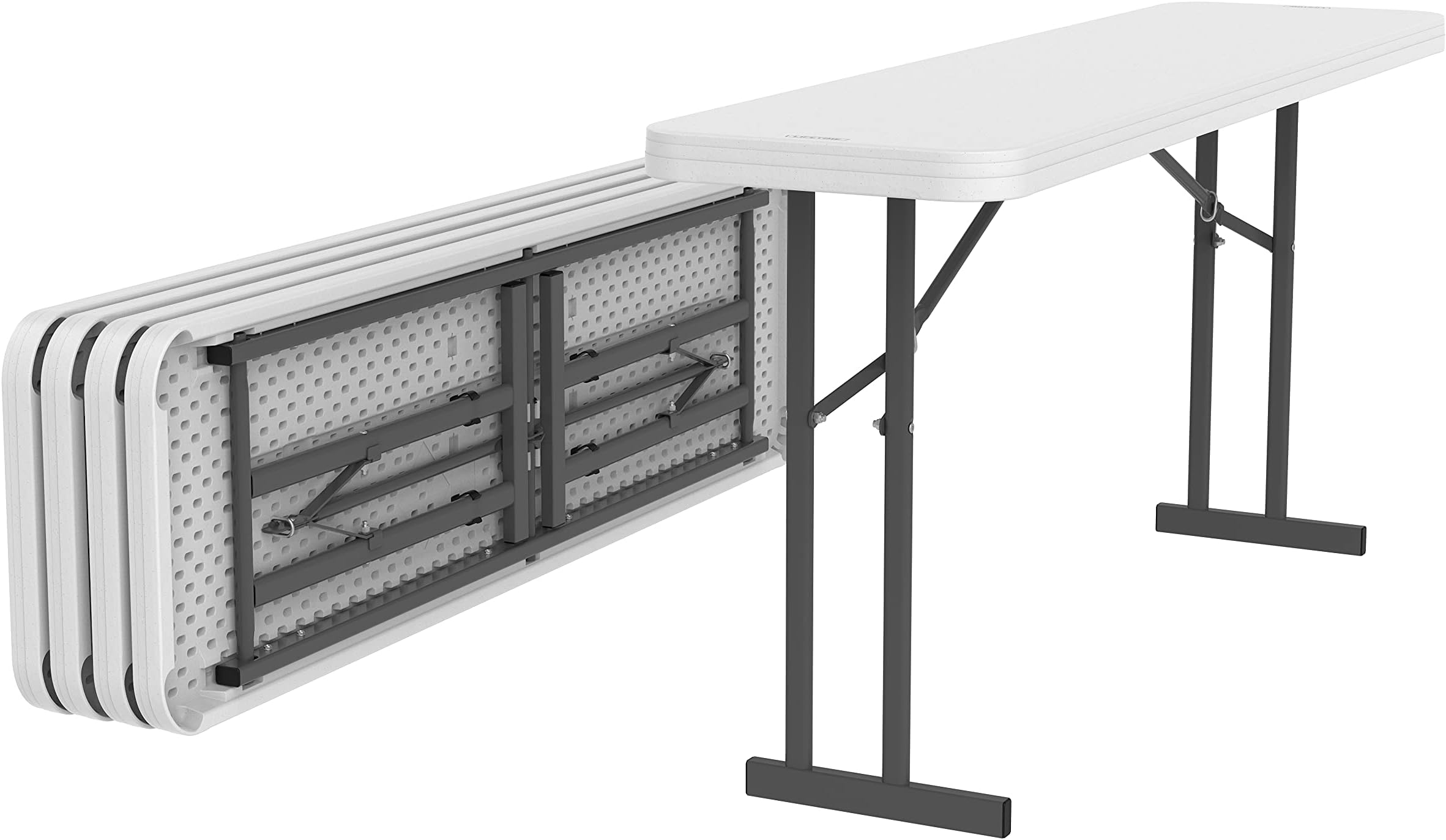 Amazon.com: Lifetime Products 480301 Commercial Round Folding Table (4 ...