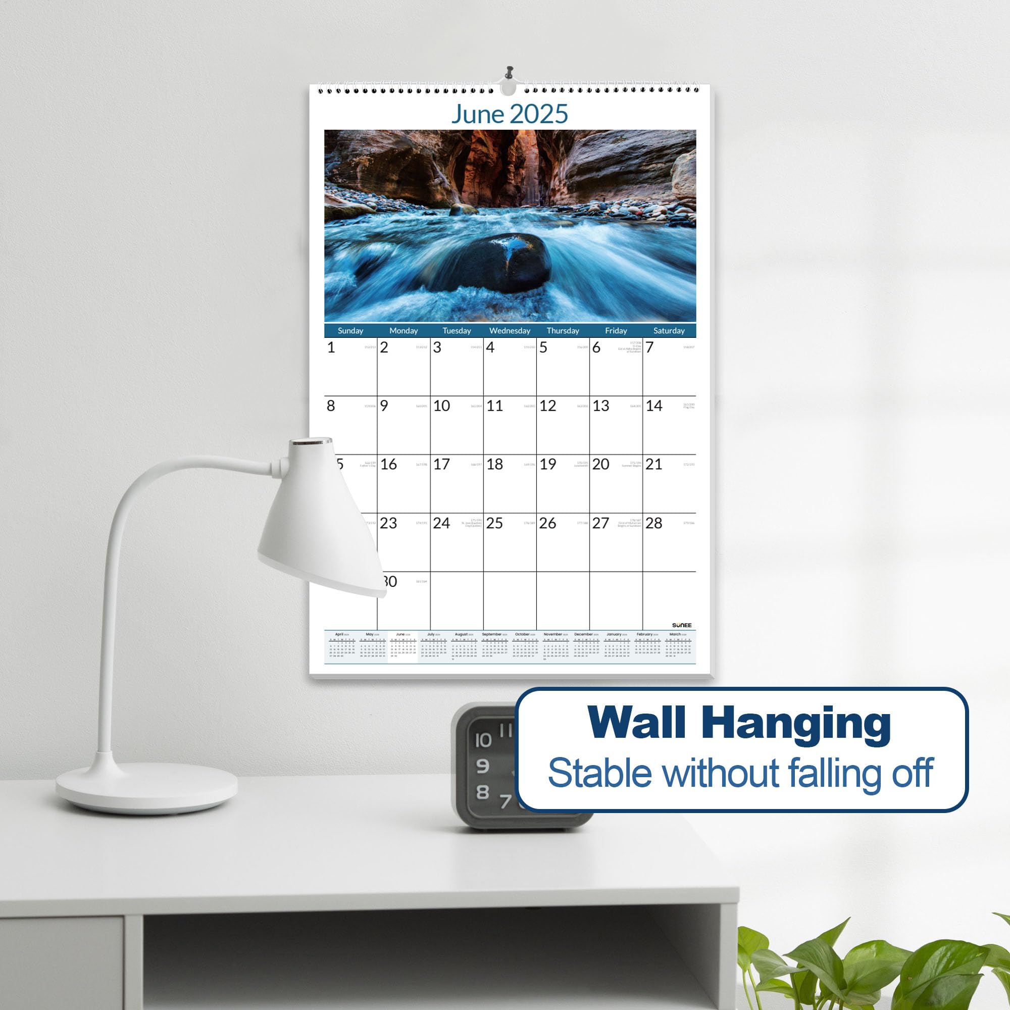 Snapklik.com : 2025 Wall Calendar Large 22.75"x15.5", 21 Month Calendar ...