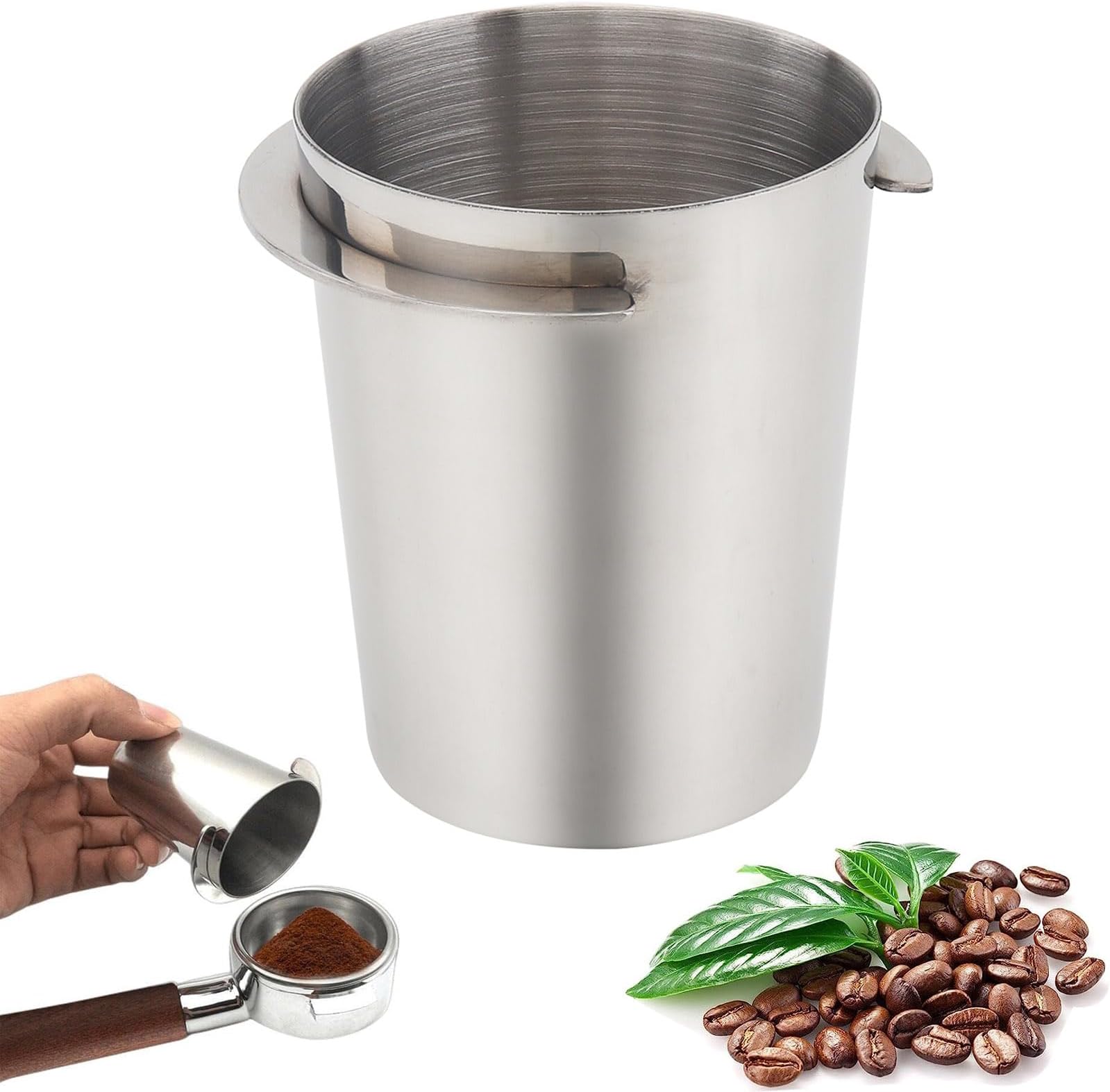 Amazon.com: Coffee Dosing Cup 58mm, Stainless Steel Espresso Coffee ...