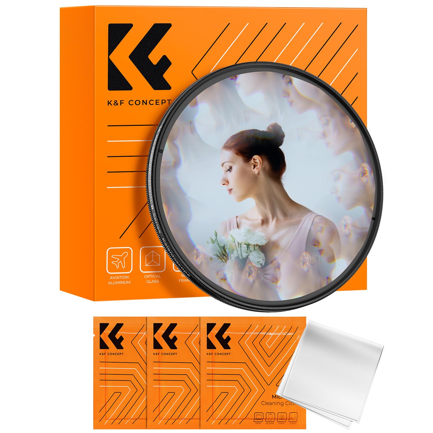 K&F Concept 82mm Kaleidoscope Filter, Special Effects Filter Prism ...