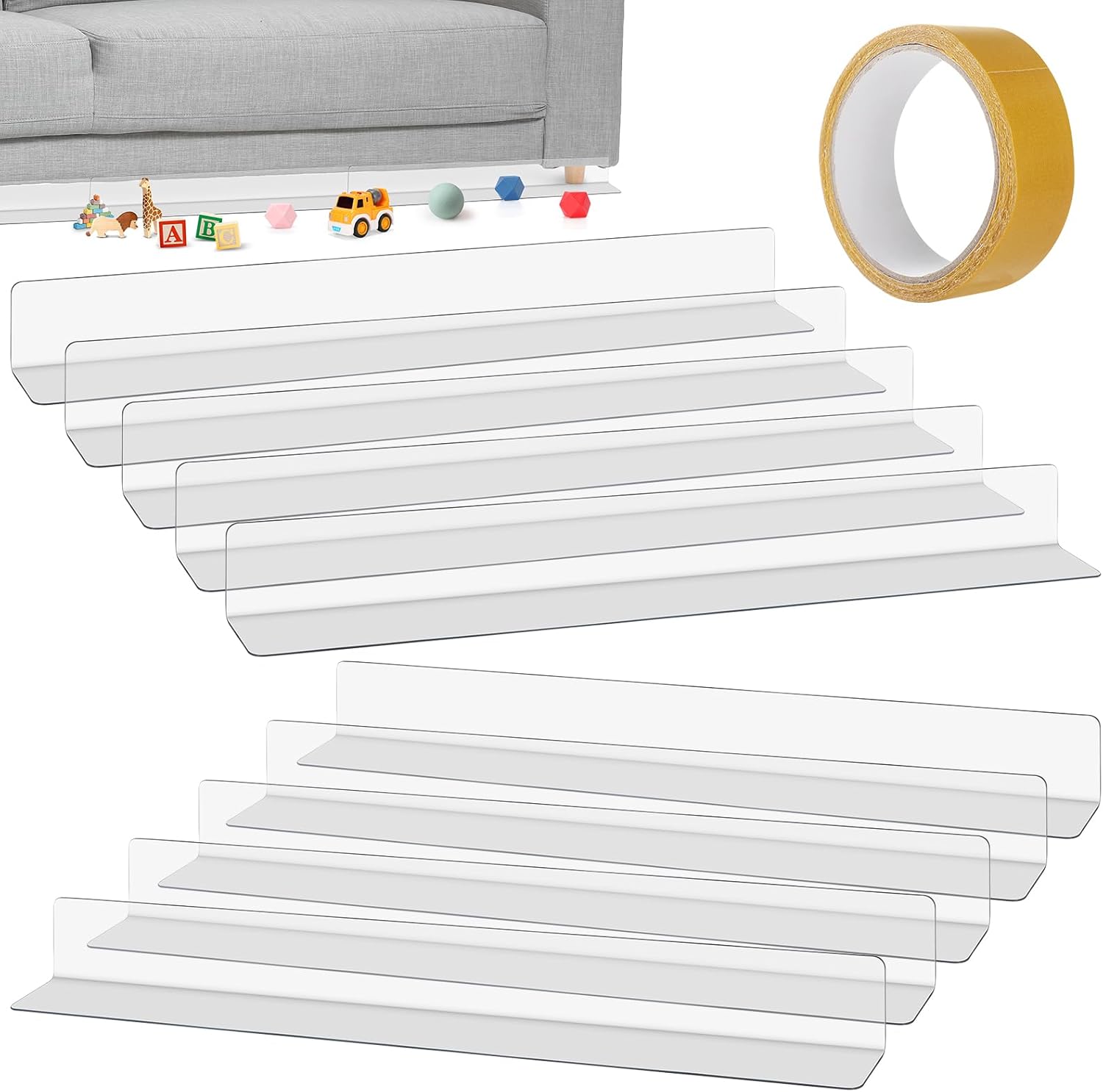 Amazon.com: ZVEARHNT Clear Toy Blockers for Furniture, Toy Blockers for ...