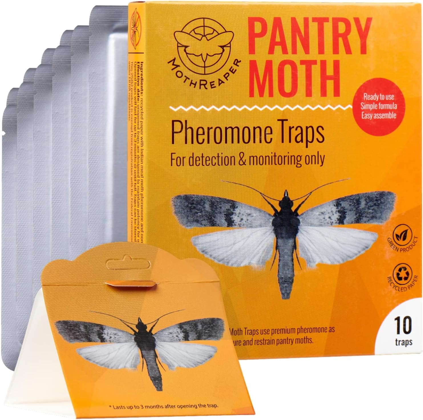 Amazon.com : 20 Pack Pantry Moth Traps - Safe and Effective for Food ...