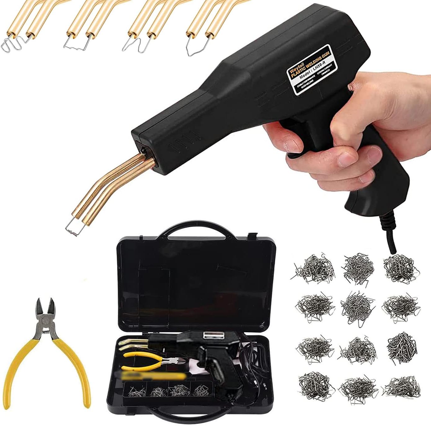 Plastic Welding Machine Car Bumper Repair Kit, 800Pcs Hot Staples ...