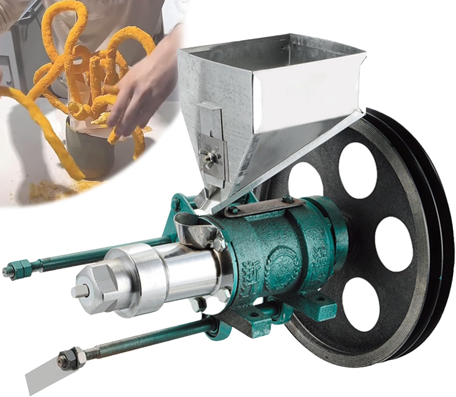 Amazon.com: Corn Puffed Food Extruder Extruding Food Puffing Machine ...