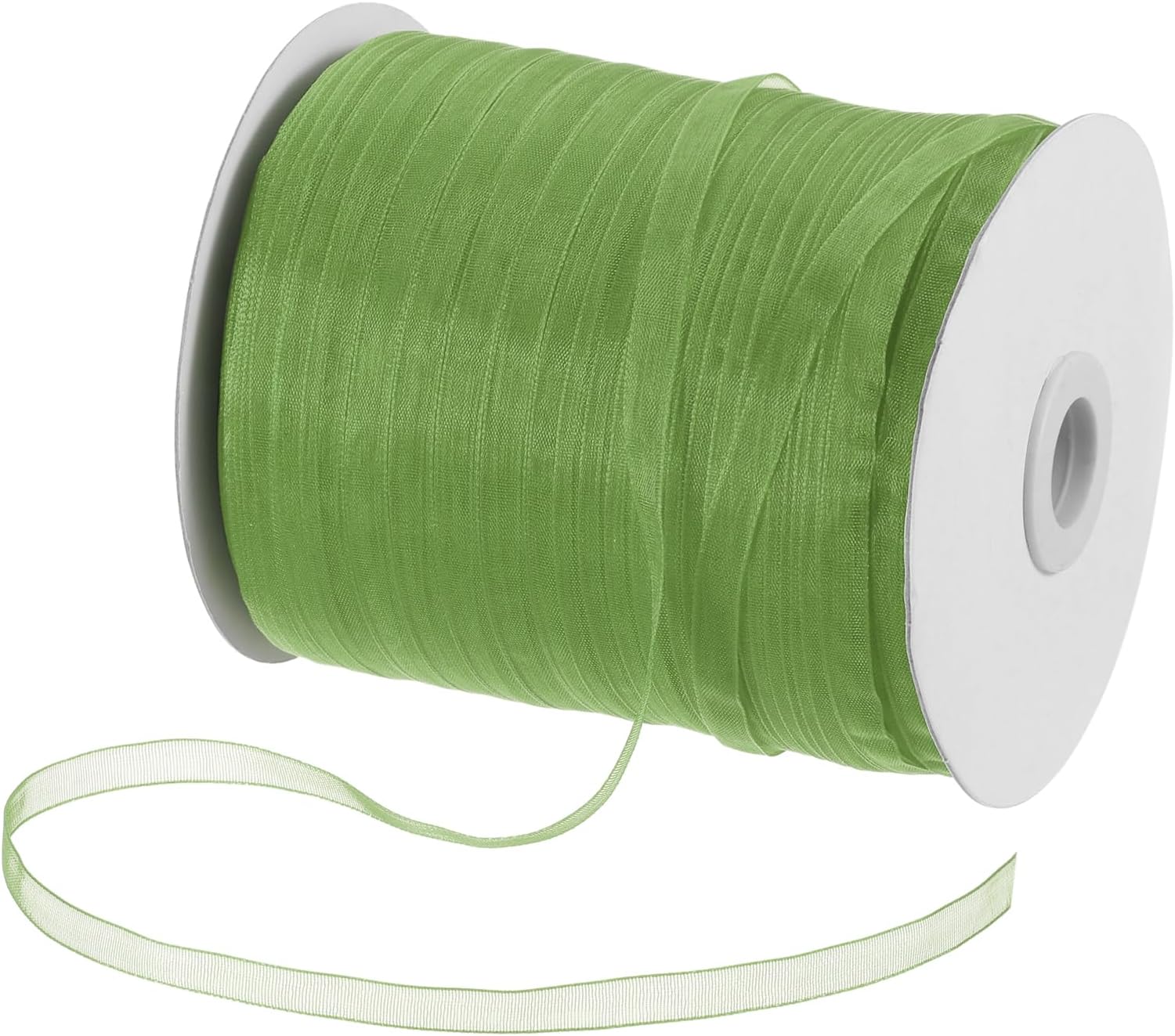 Amazon.com: DMiotech 500 Yards Organza Ribbon 1/4 Inch Bright Green ...