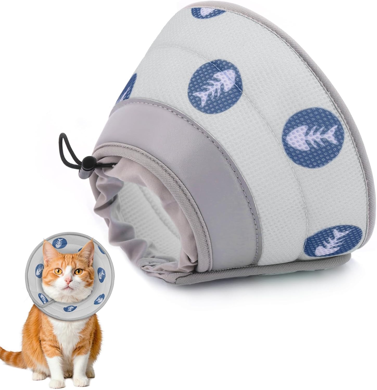 Amazon.com : Cat Cone Collar Soft to Stop Licking After Surgery Cat ...