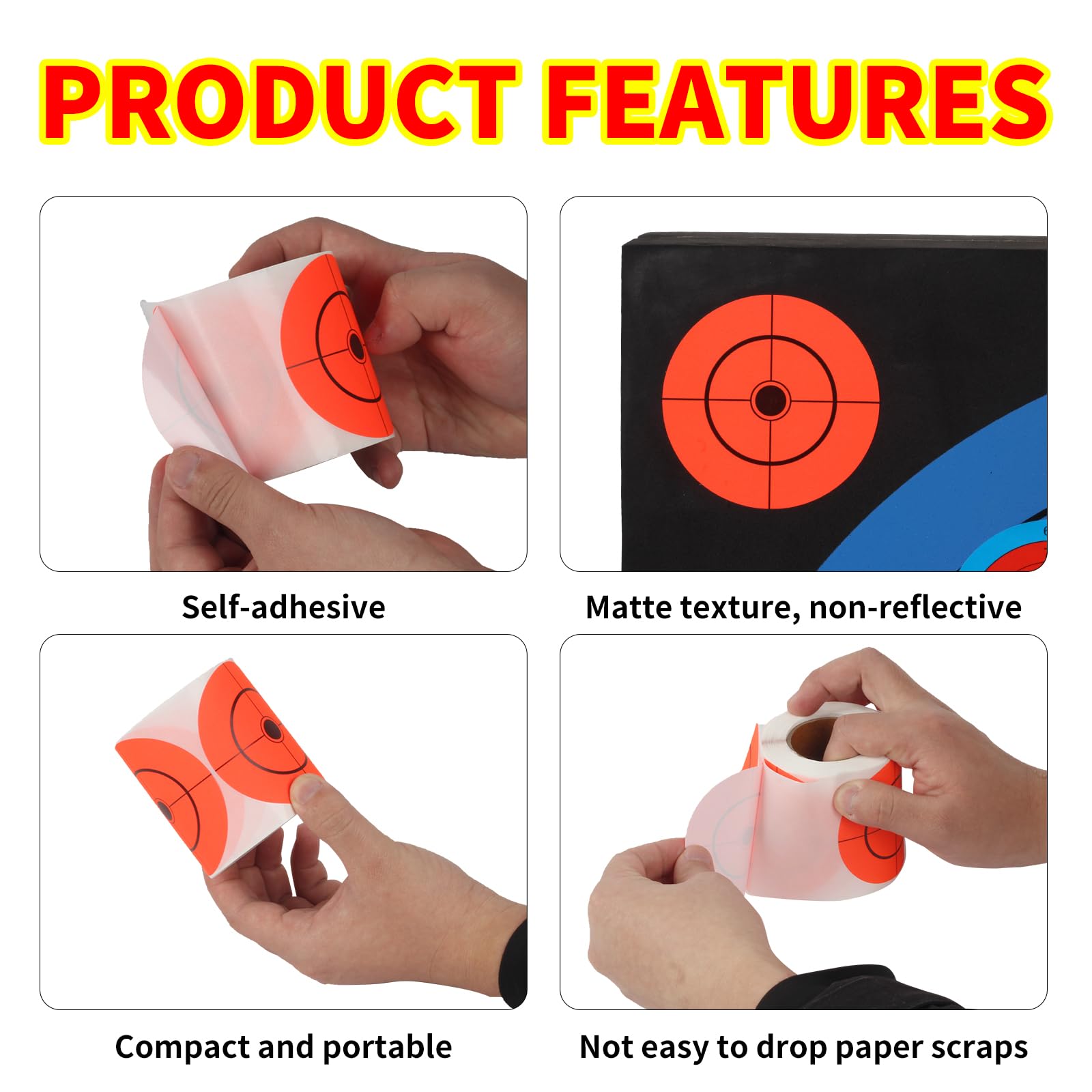 Snapklik.com : Splatter Shooting Target Sticker - 3 Inch Self-Adhesive ...