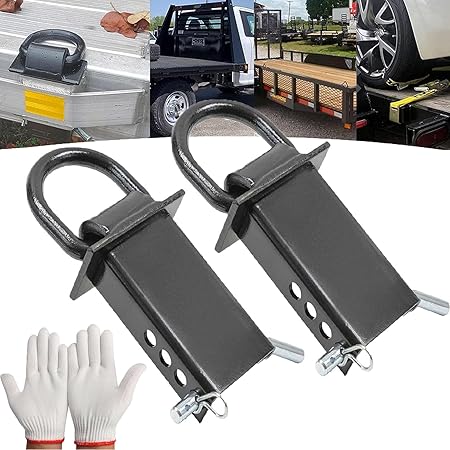 Amazon.com: Heavy-Duty Removable D-Ring Tie Down for Utility Trailers ...