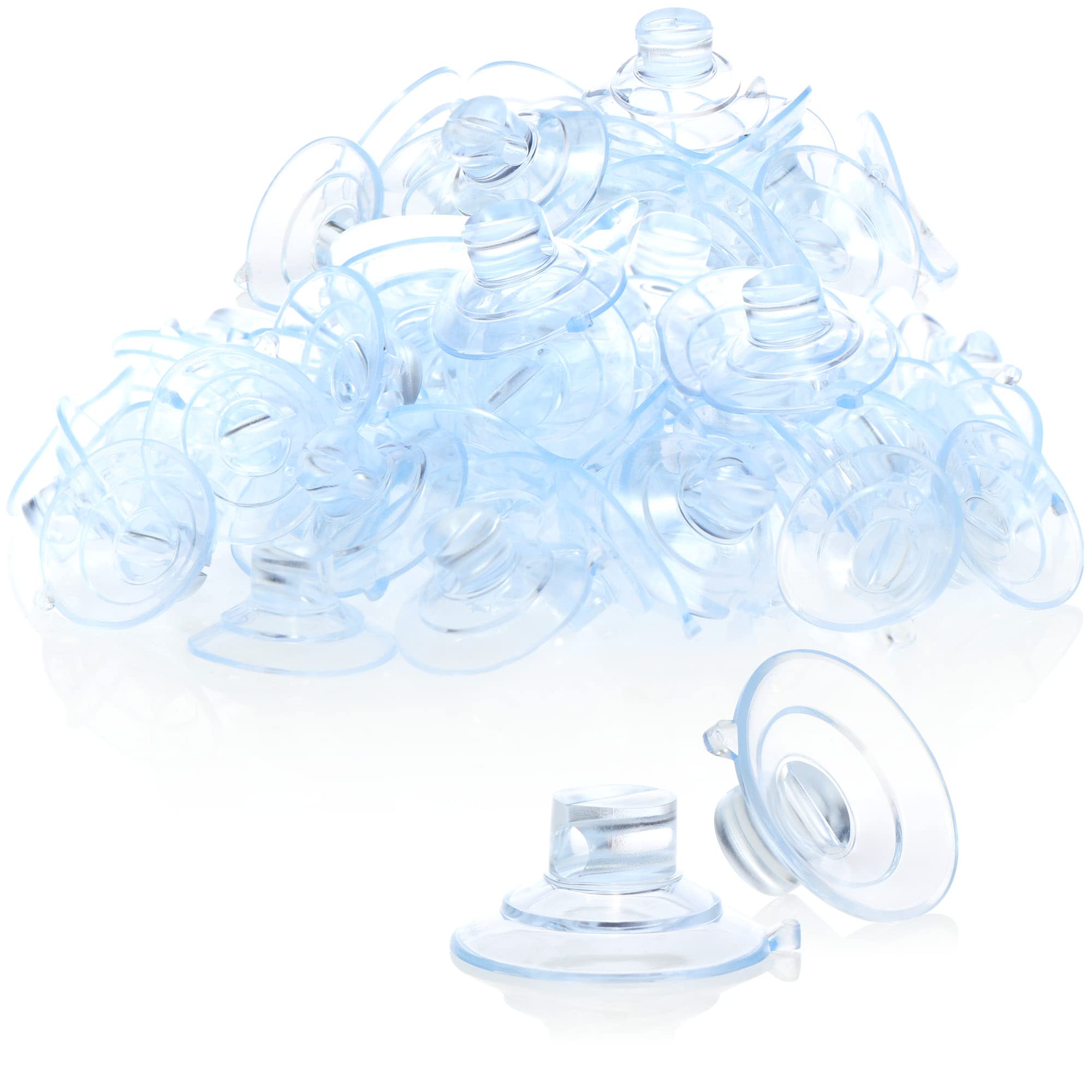 com-four® 80x suction cup holder with cable slot, transparent for fairy ...