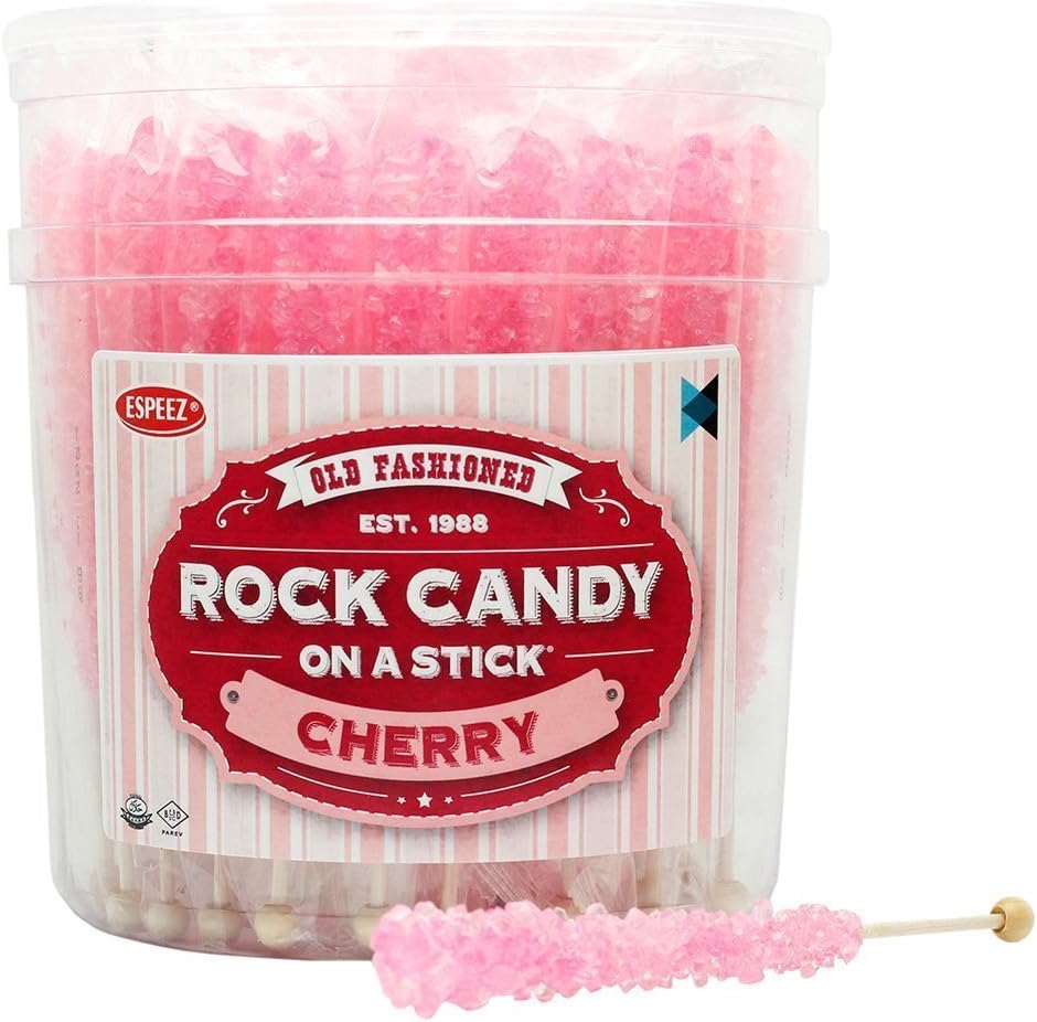 Amazon.com : Boone's Mill | Rock Crystal Candy Sticks | Blue Raspberry ...