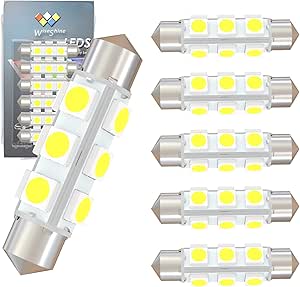 Amazon.com: Wiseshine 42mm DC 24V 578 569 Festoon LED Bulb Extremely ...