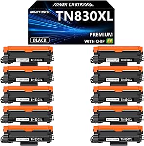 Amazon.com: 10 Pack TN830XL Black Toner Cartridge Replacement Compatible for Brother TN830-XL ...