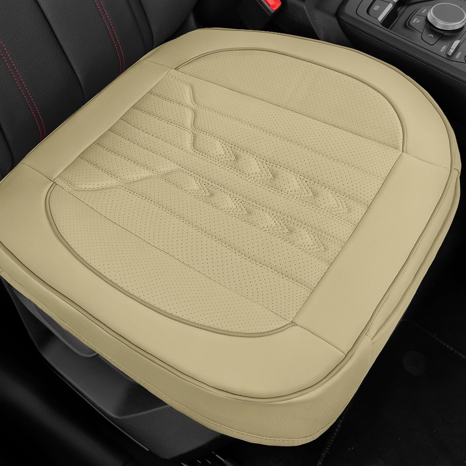 Amazon.com: SCDOOCA 2 Pack Front Car Bottom Seat Covers, Luxury Leather ...