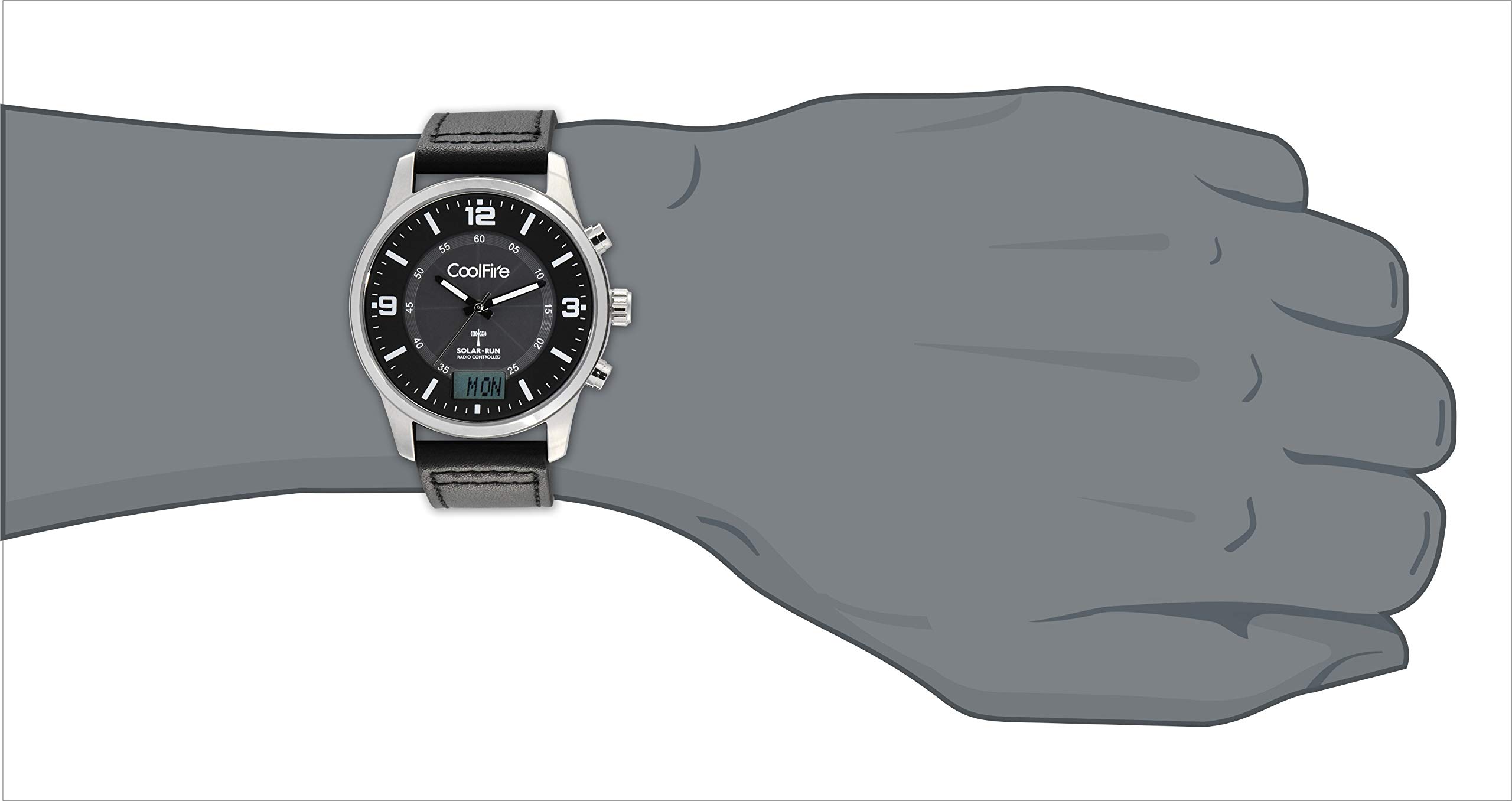 Solar Atomic I Aviator Solar Power Radio Controlled Watch by Coolfire ...