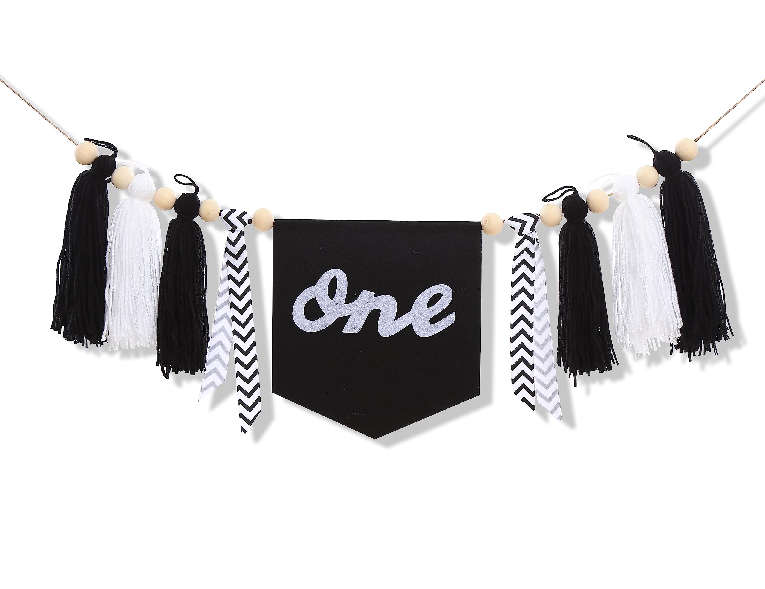 Amazon.com: First Birthday Tassels Highchair Banner - ONE Birthday ...