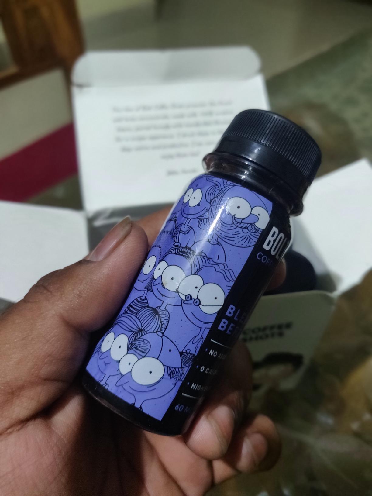 Bolt Cold Brew Coffee Shots - Blew Berry Flavor | Premium Cold Brew ...