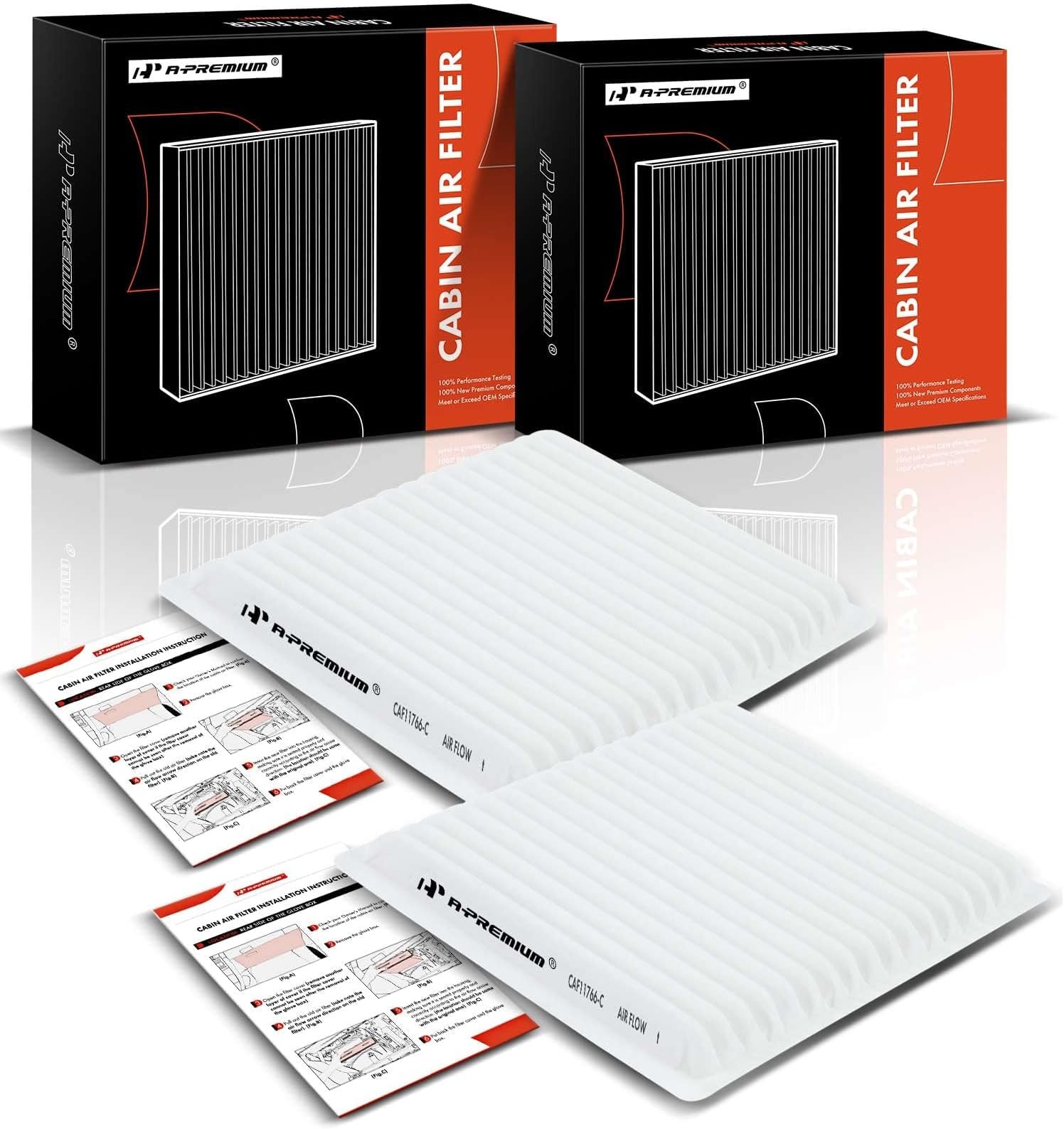 Amazon.com: A-Premium 2-PC Cabin Air Filter Compatible with Dodge ...