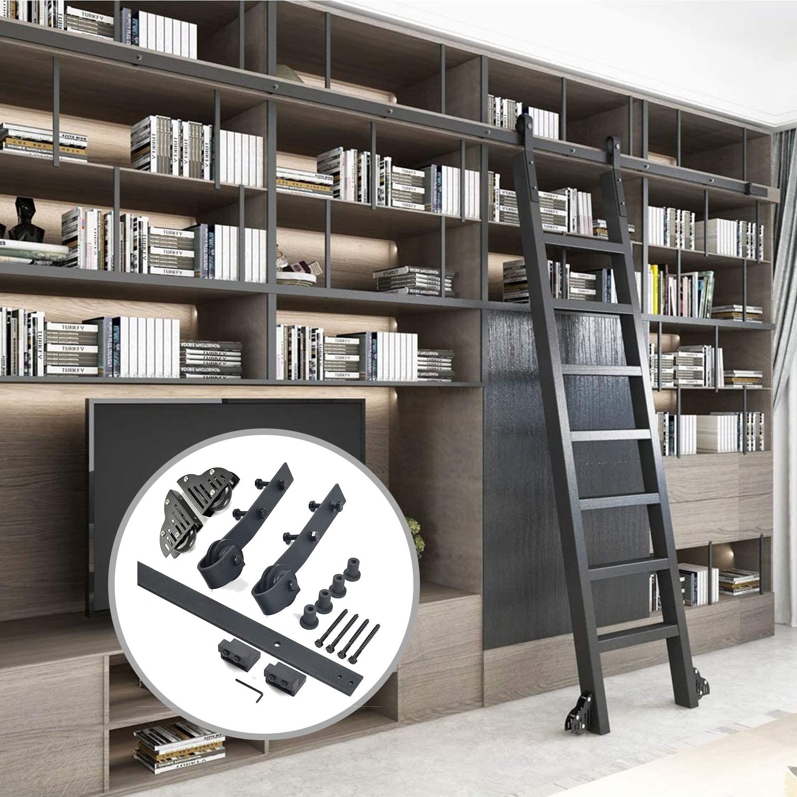 Rolling Library Ladder Product Introduction: Custom Library Ladders