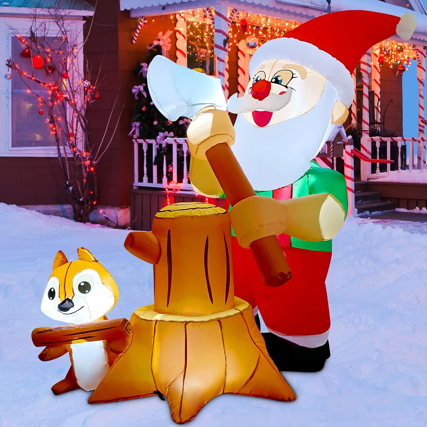 Amazon.com: COMIN 5.7ft Christmas Inflatables Outdoor Decorations, Blow ...