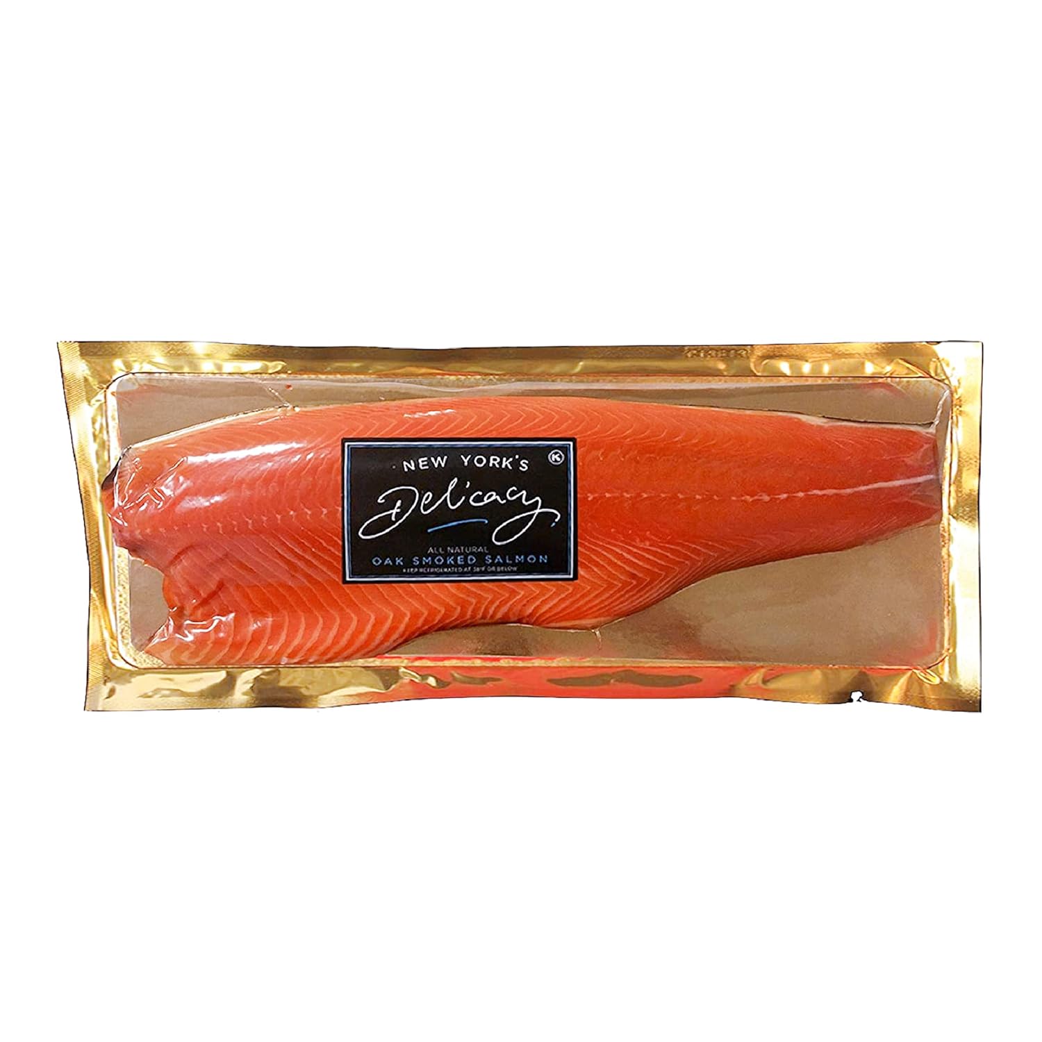 Amazon.com: New York's Delicacy, Whole Smoked Salmon Nova Fillet - [2.9 ...