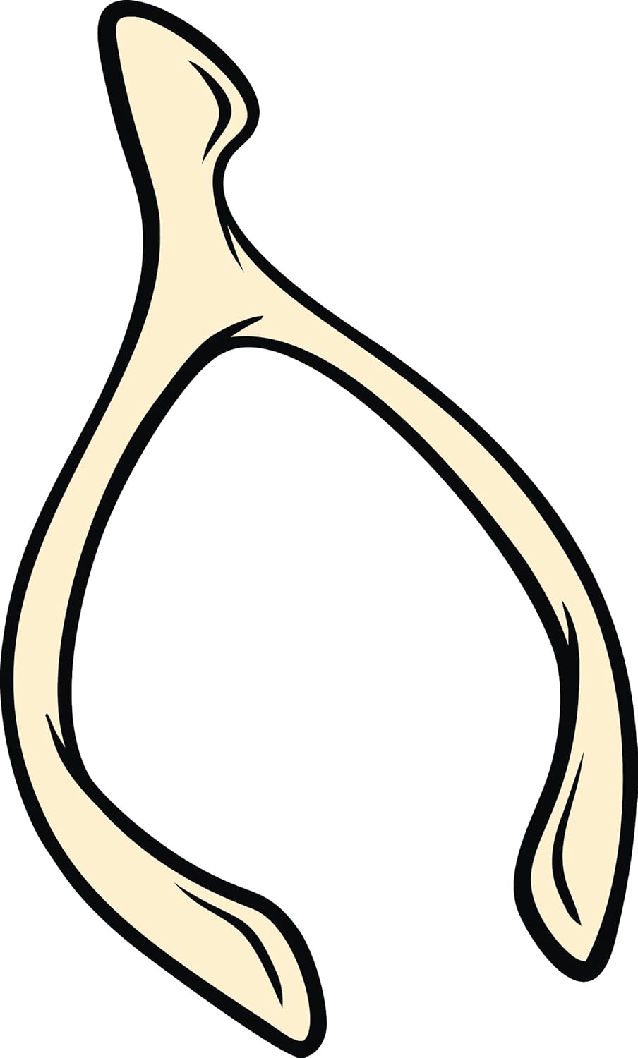 Amazon.com: Cute Simple Wishbone Cartoon Vinyl Decal Sticker (4" Tall)