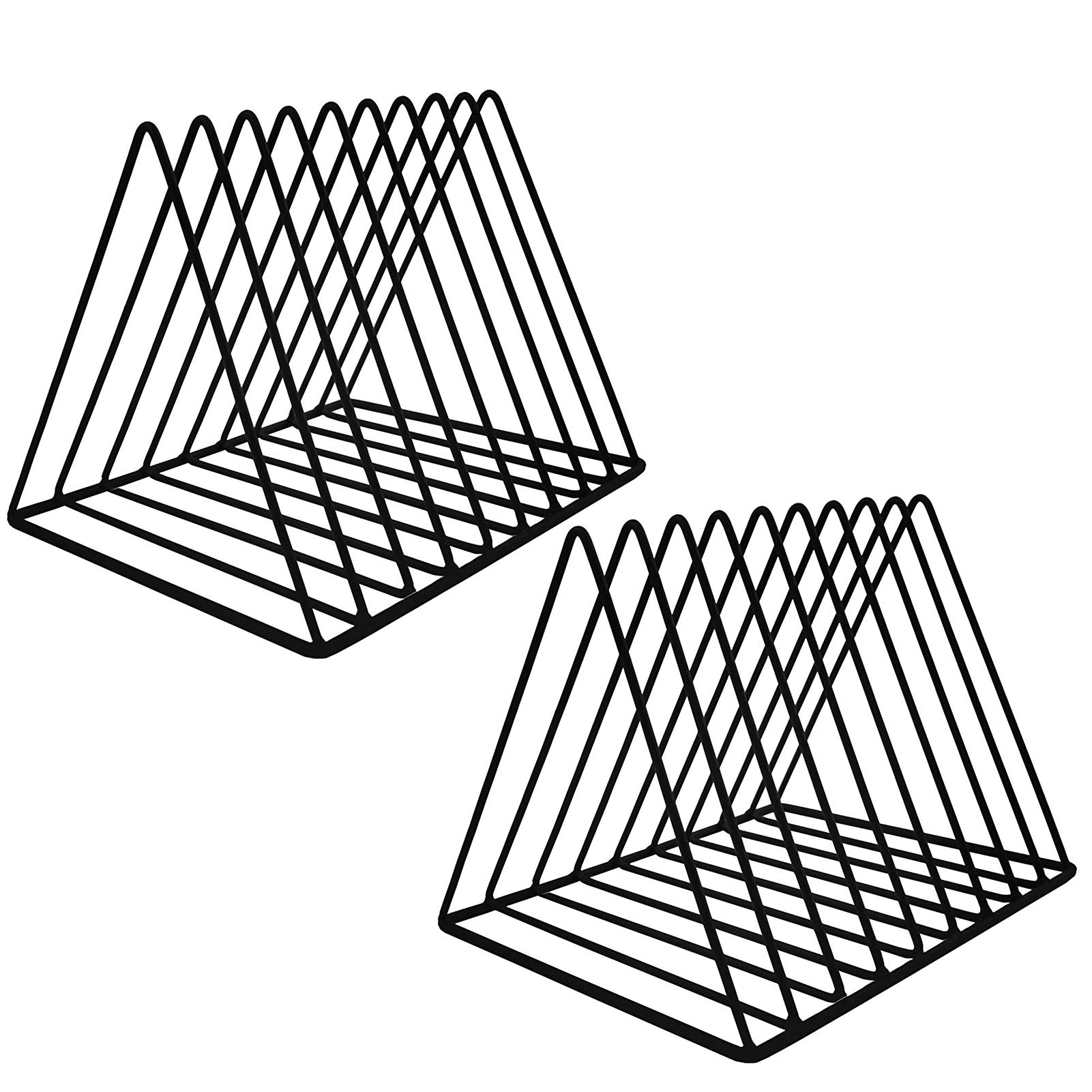 EASEPRES 9 Slot Mesh Magazine Rack Book Record Holder, Desktop Iron ...