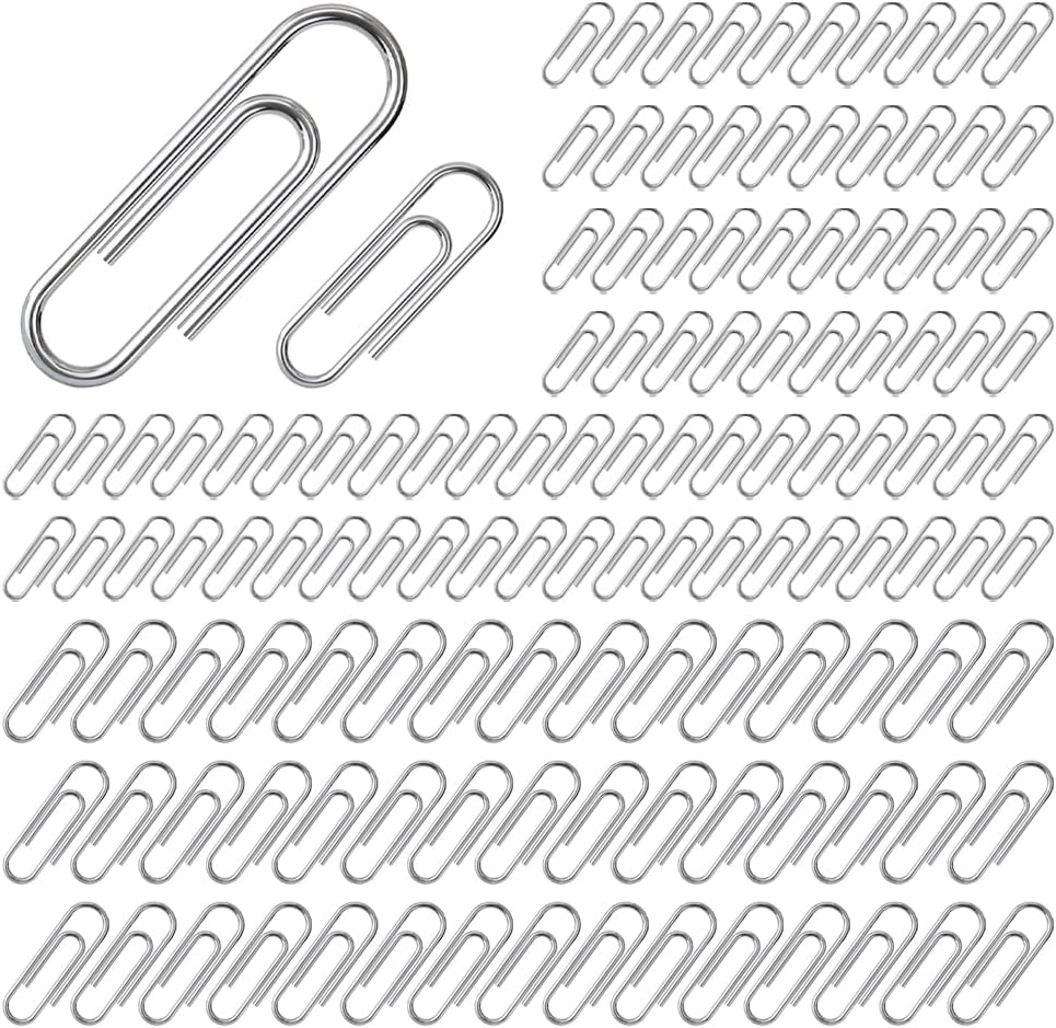 Amazon.com : Paper Clips, 140 Pack Metal Paper Clips Assorted Sizes ...