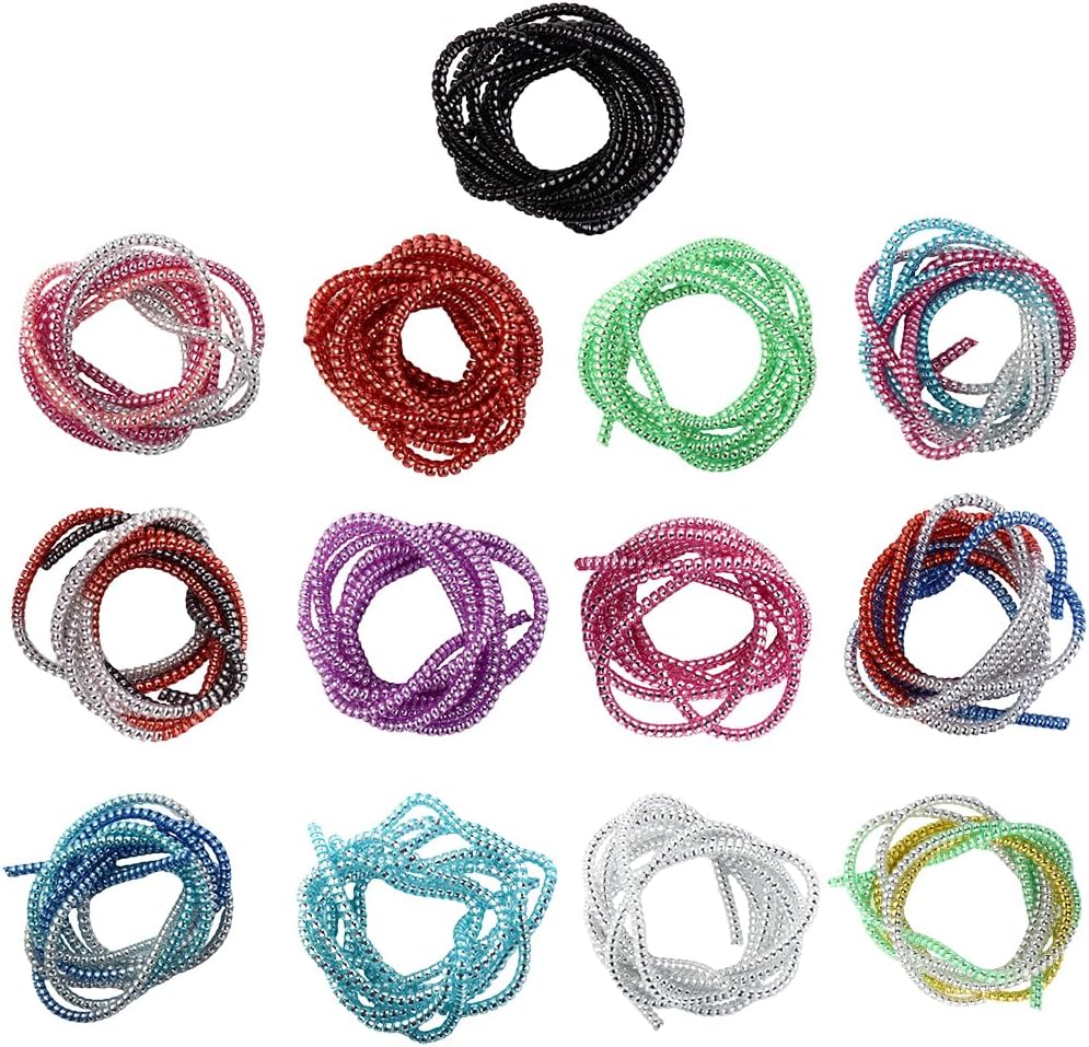 Amazon.com: Vctitil 13 Pcs 1.4M/4.59ft Gradient Color Spiral Cable ...