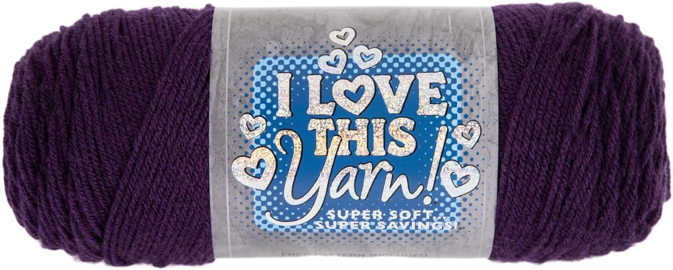 Amazon.com: I Love This Yarn 4 - Medium Yarn for Crocheting & Knitting ...