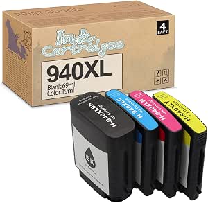 Amazon.com: Compatible 940XL High Yield Black Ink Cartridges ...