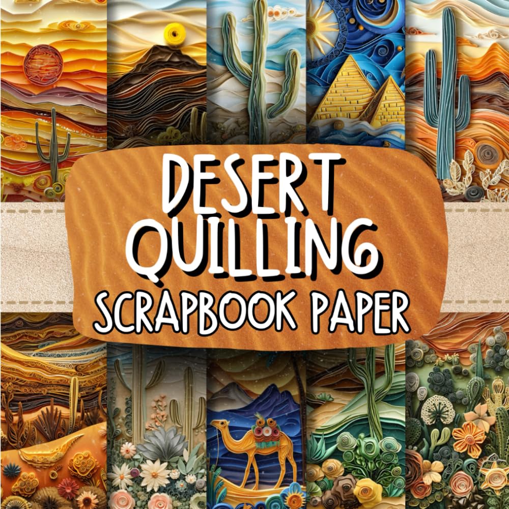 Desert quilling scrapbook paper: Double-Sided Decorative craft Papers ...