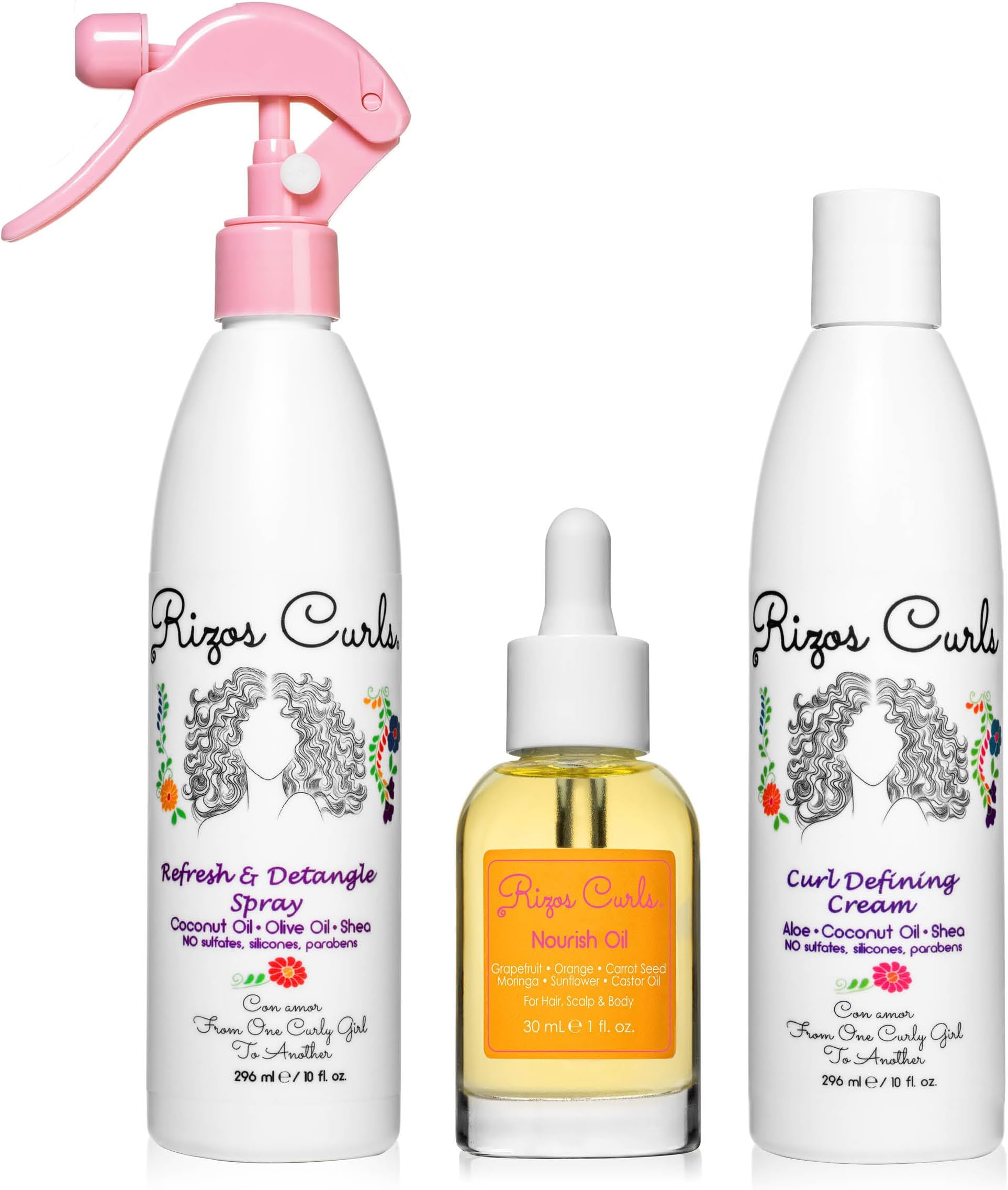 Amazon.com: The Complete Rizos Curls 4-Step Bundle : Beauty & Personal Care