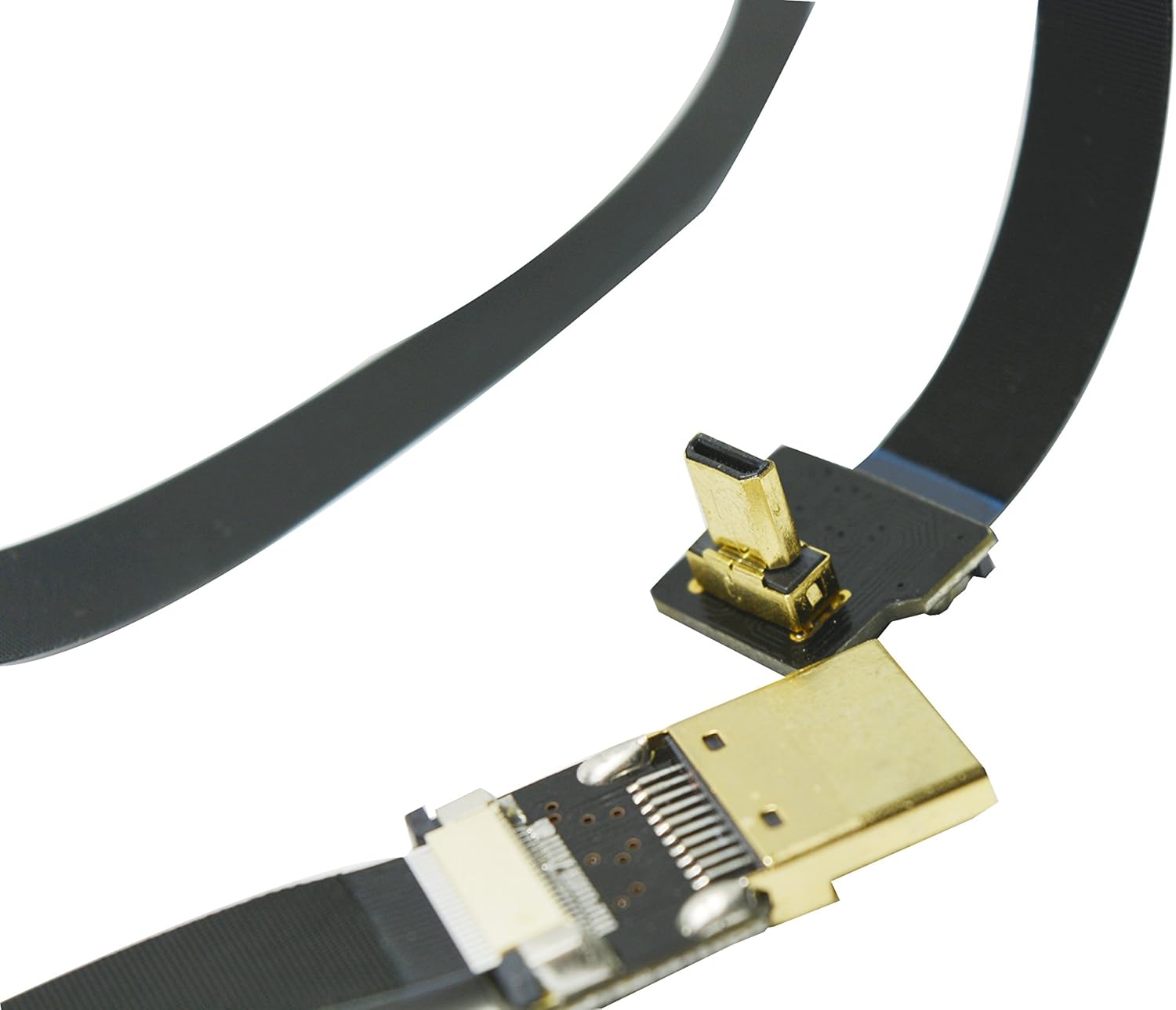 Amazon.com: Flat Slim FPV HDMI Cable Micro HDMI Male 90 Degree to ...