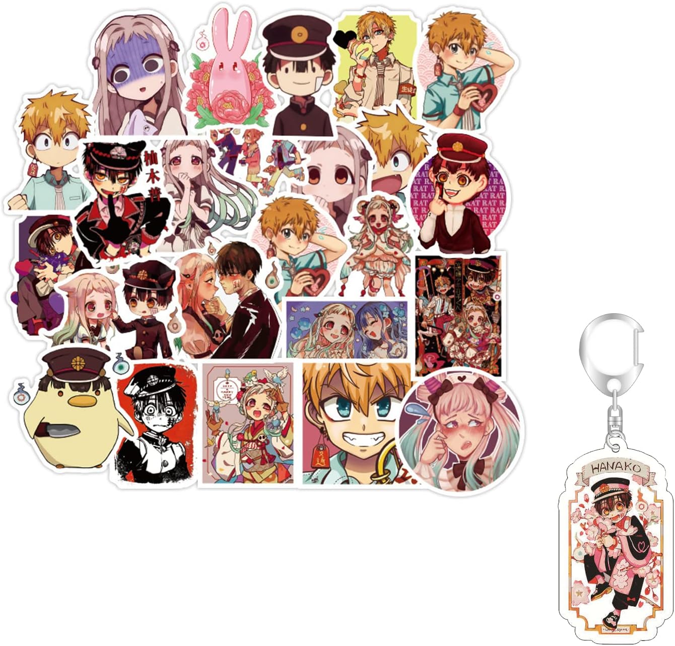 Amazon.com: TJIUSI Toilet-Bound Hanako-kun Stickers 50 PCS Waterproof ...