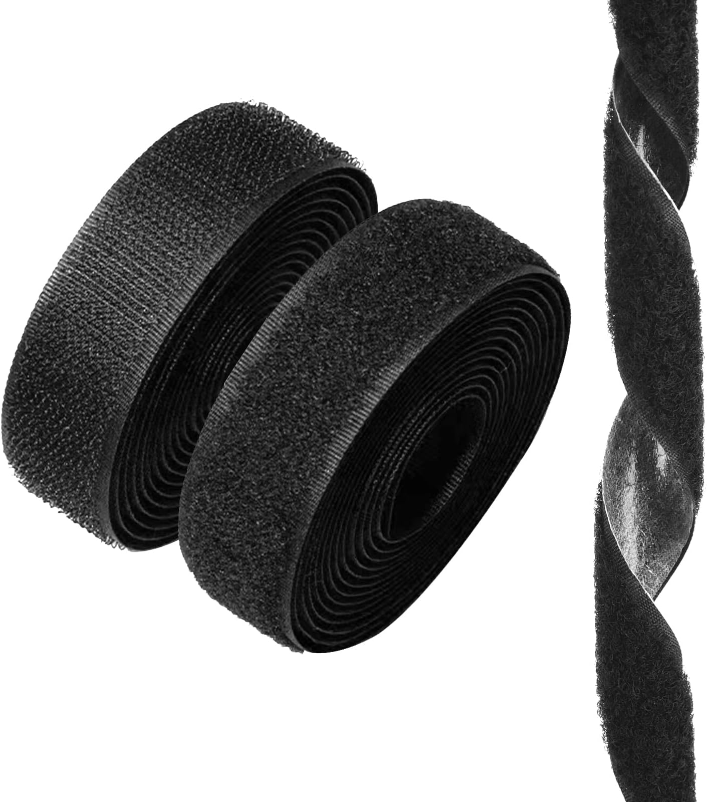 Amazon.com: 32 Ft × 1 Inch Hook and Loop Strips with Adhesive, 2 Rolls ...