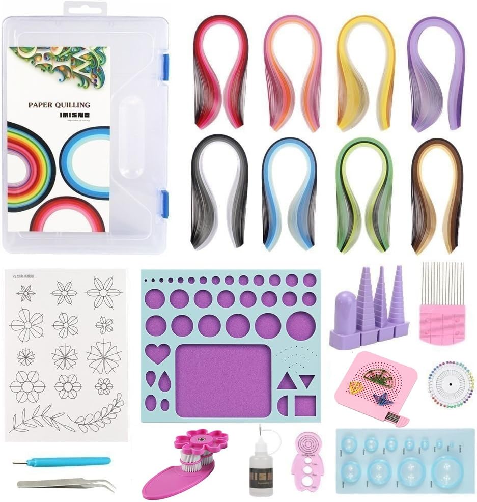 Amazon.com: IMISNO Most Complete Paper Quilling Kit - Christmas Present ...
